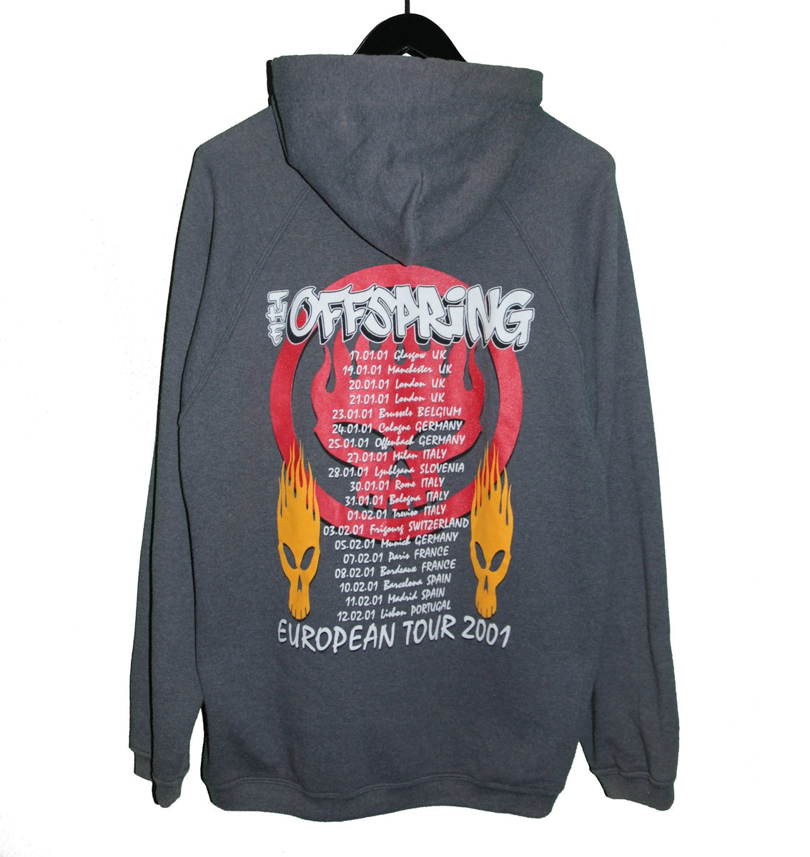 The Offspring 2001 European Tour Hoodie – Faded AU